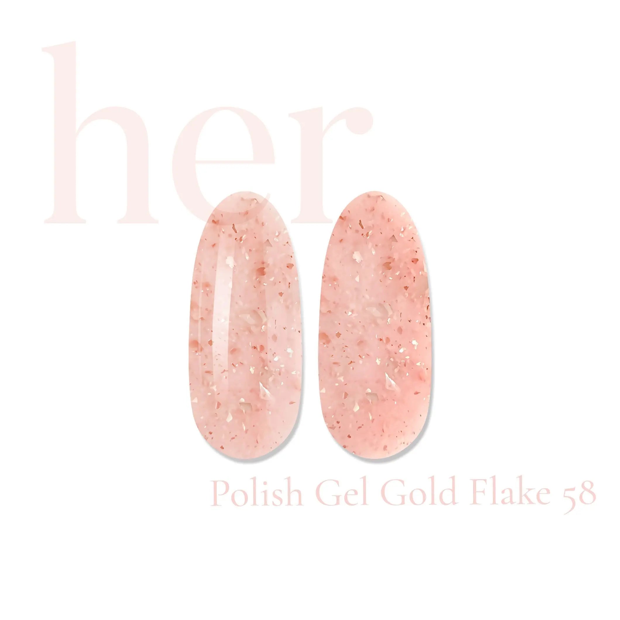 HER Oja Semipermanenta – Gold Flake 58 – Geolenn
